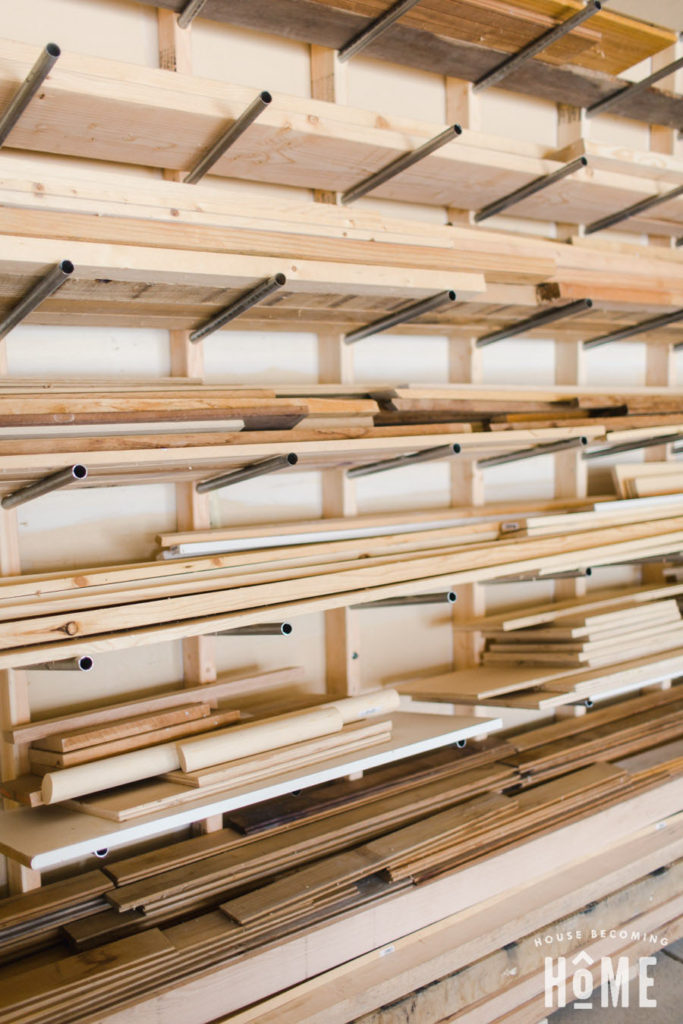How To Build a Lumber Rack DIY Tips - House Becoming Home
