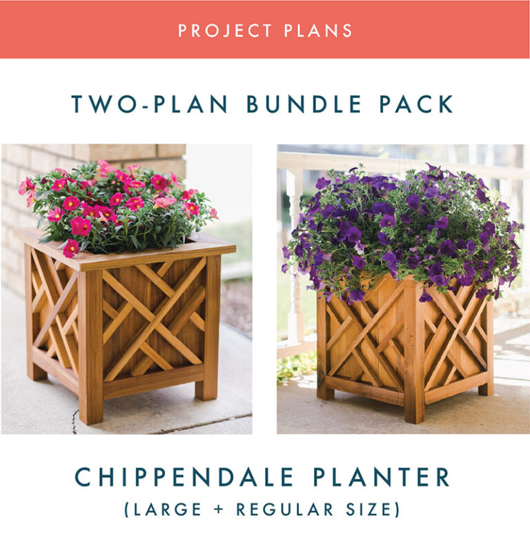 Chippendale Planter PDF Plans Bundle Pack - House Becoming Home