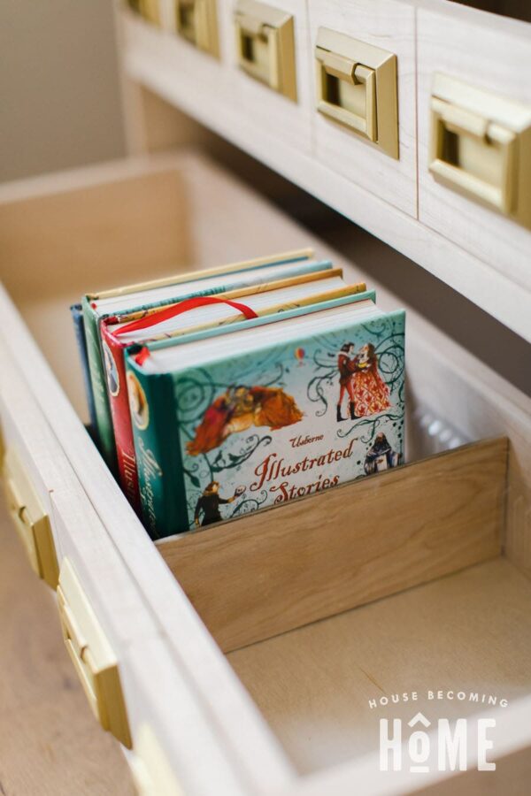 Pull Out Book Drawer - House Becoming Home