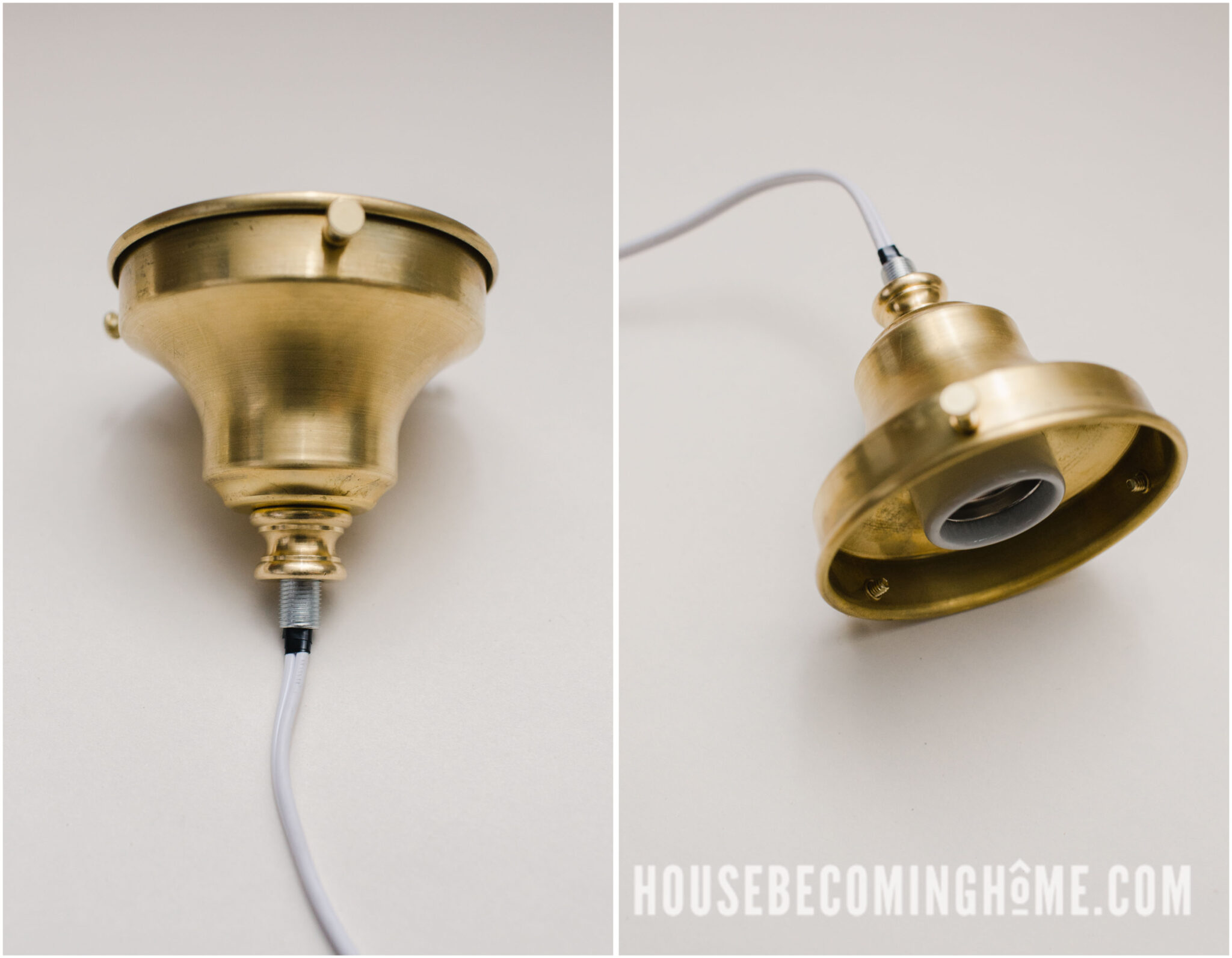 DIY Light Fixture - House Becoming Home