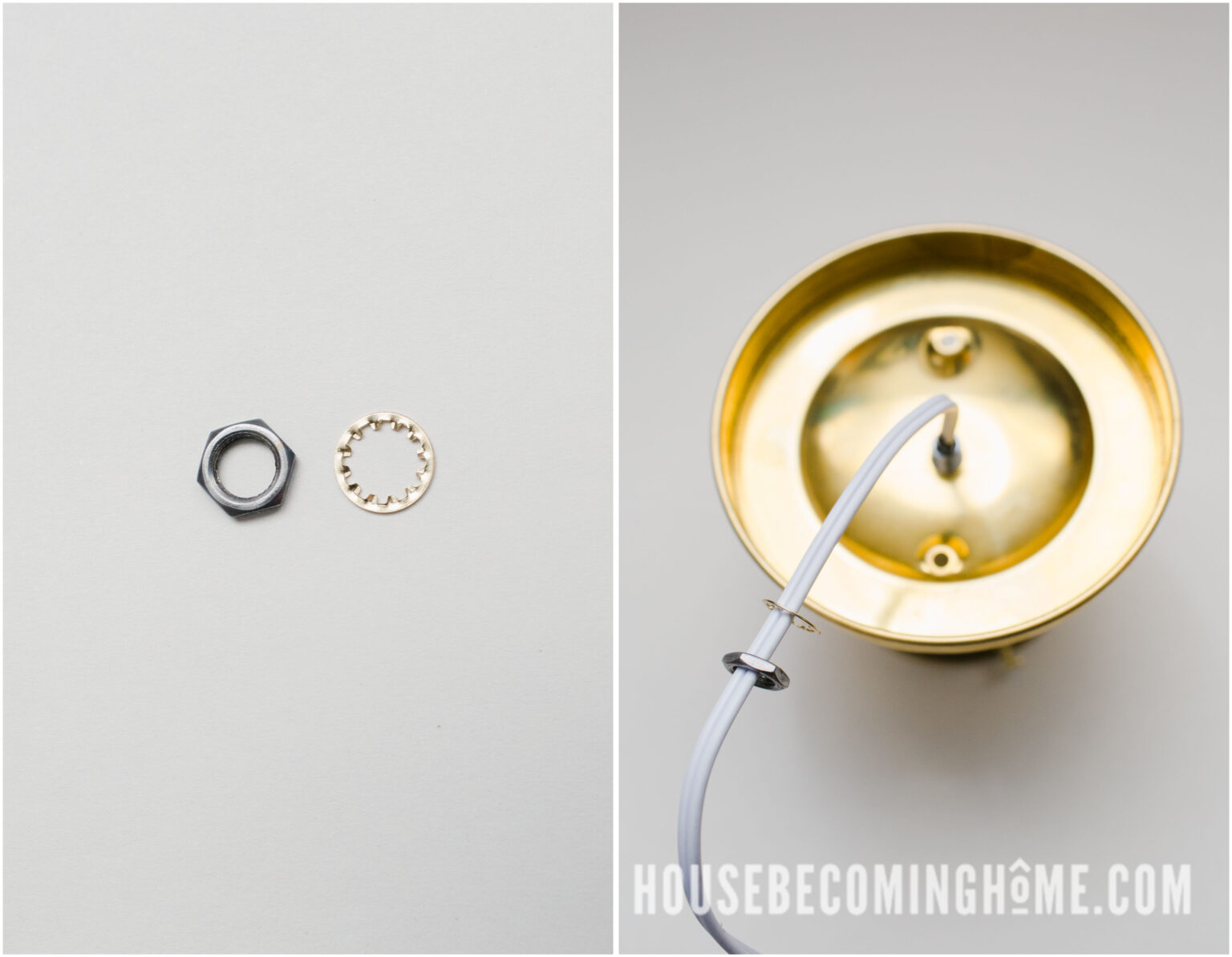 DIY Light Fixture - House Becoming Home