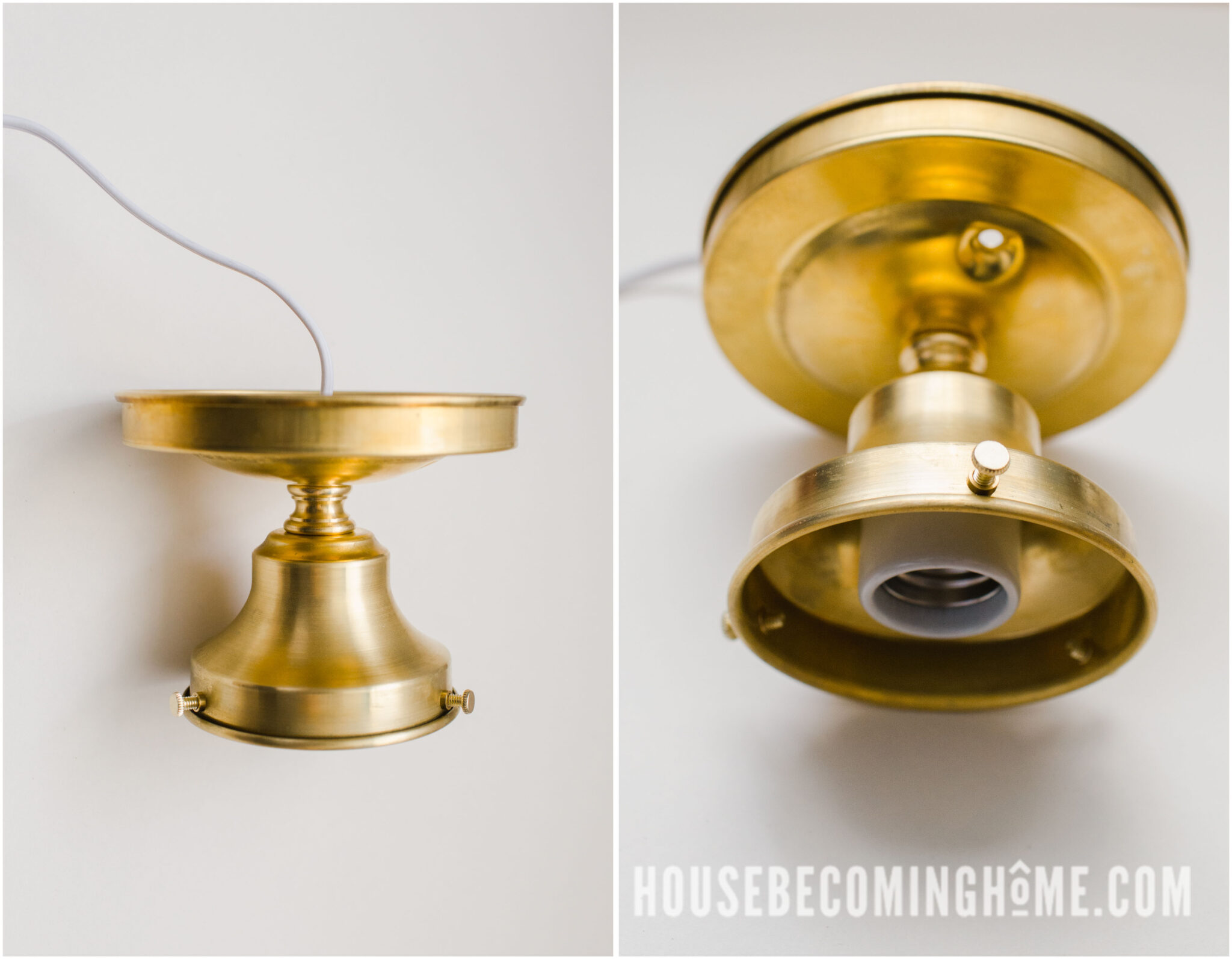 DIY Light Fixture - House Becoming Home