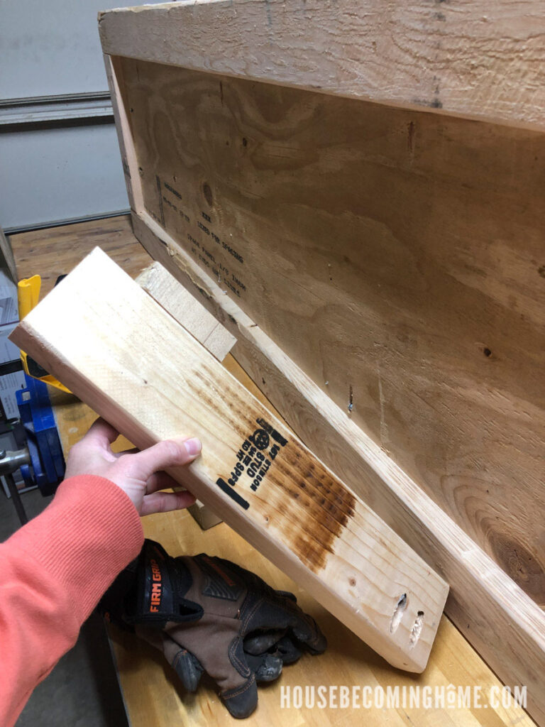 Make Hidden Toe Kick Drawer 2x4 - House Becoming Home